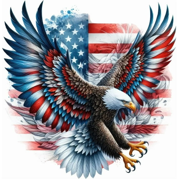 DOPASTICKER Car Sticker Usa Eagle Sticker Phone Sticker, Latop Sticker ...