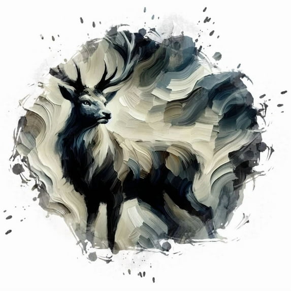 DOPASTICKER Car Sticker Watercolor Deer Sticker Phone Sticker, Latop ...
