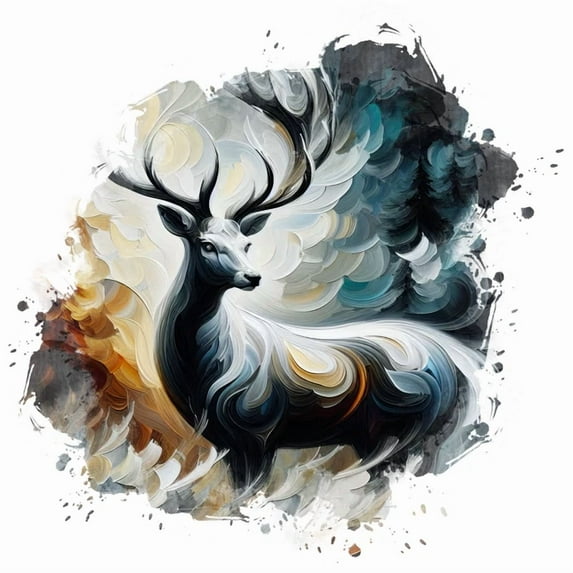 DOPASTICKER Car Sticker Watercolor Deer Sticker Phone Sticker, Latop ...