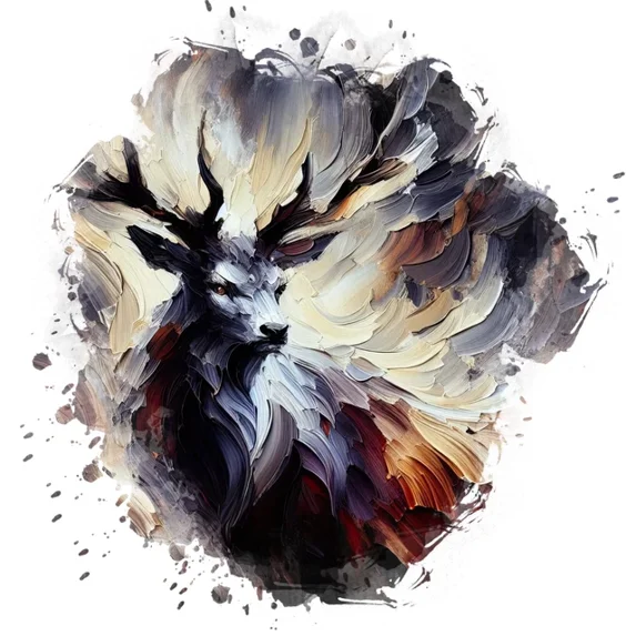 DOPASTICKER Car Sticker Watercolor Deer Sticker Phone Sticker, Latop ...