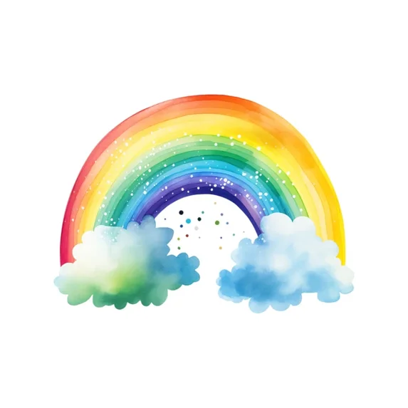 DOPASTICKER Car Sticker Watercolor Rainbow Sticker Phone Sticker, Latop ...