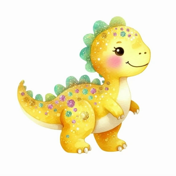 DOPASTICKER Car Sticker Watercolour Dinosaur - Cute Paleontology ...