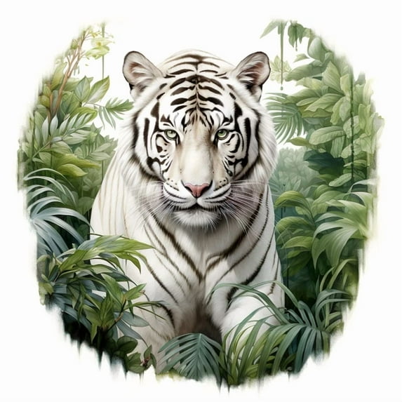 DOPASTICKER Car Sticker White Tiger Sticker Phone Sticker, Latop ...