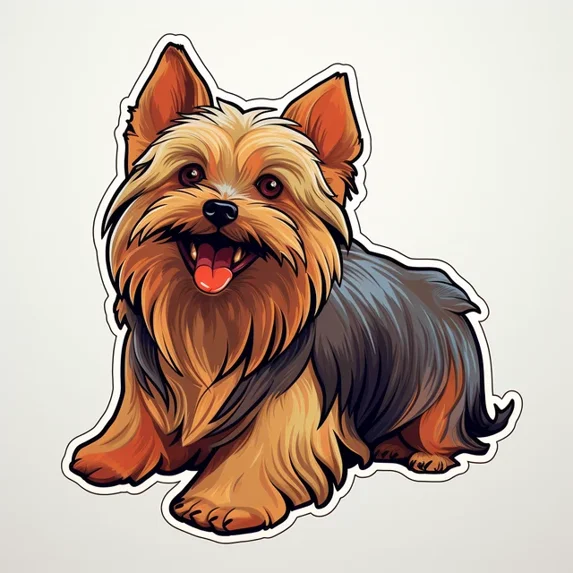 DOPASTICKER Car Sticker Yorkshire Terrier Car Sticker Dogs Sticker ...