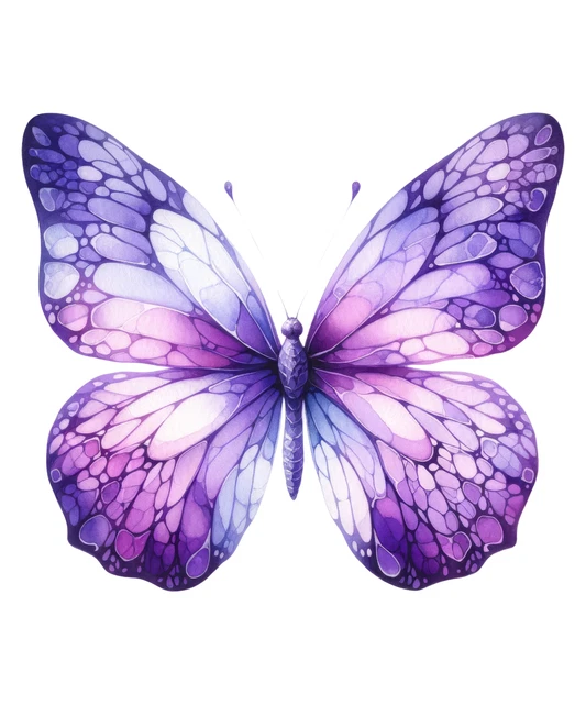 DOPASTICKER Car Stickers Purple Butterfly Stickers Stickers Phone ...