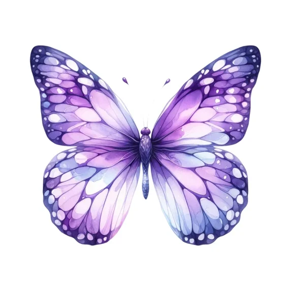 DOPASTICKER Car Stickers Purple Butterfly Stickers Stickers Phone ...