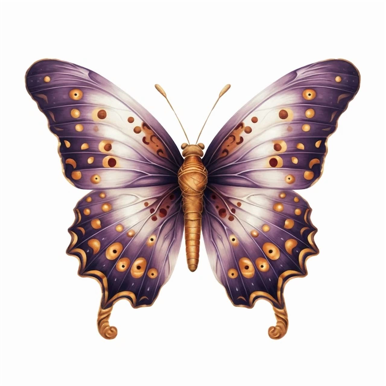 DOPASTICKER Car Stickers Purple Butterfly Stickers Stickers Phone ...