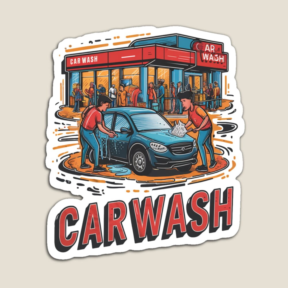DOPASTICKER Car Wash Sticker - 7529 Hot Trending Stickers Phone Decal ...