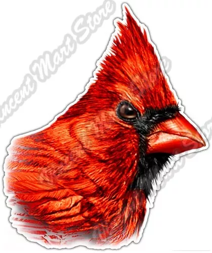 DOPASTICKER Cardinal Red Bird Mascot Wild Life Forest Car Sticker Decal ...
