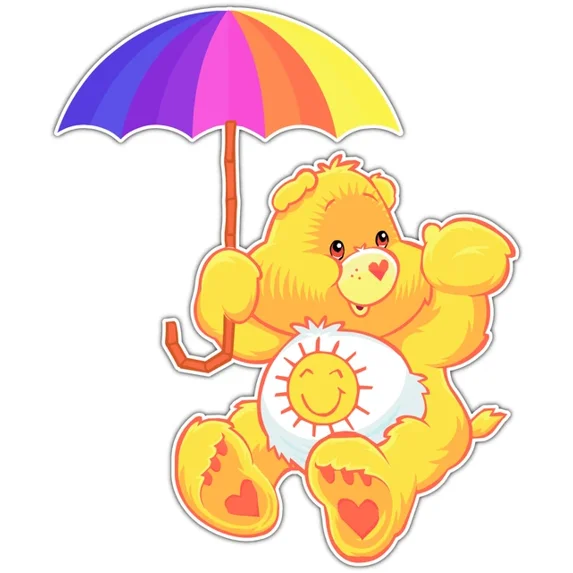 DOPASTICKER Care Bears Kids Cartoon Car Window Locker Sticker Decal ...
