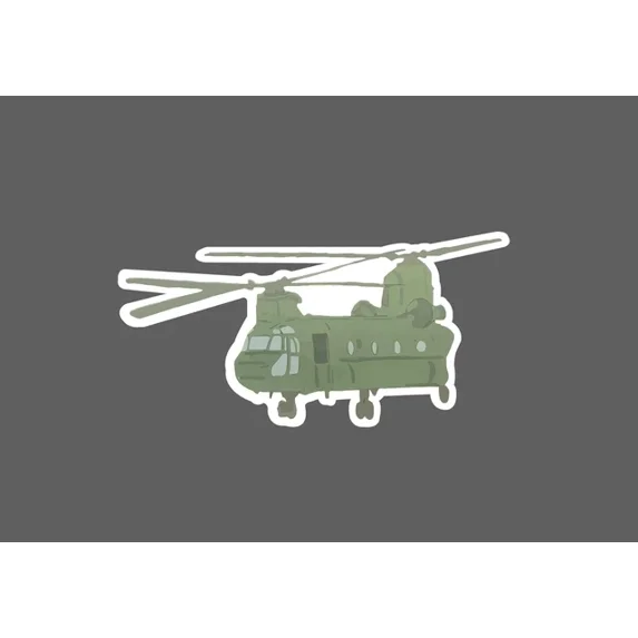 DOPASTICKER Cargo Helicopter Sticker Military War Warrior Gift Sticker ...