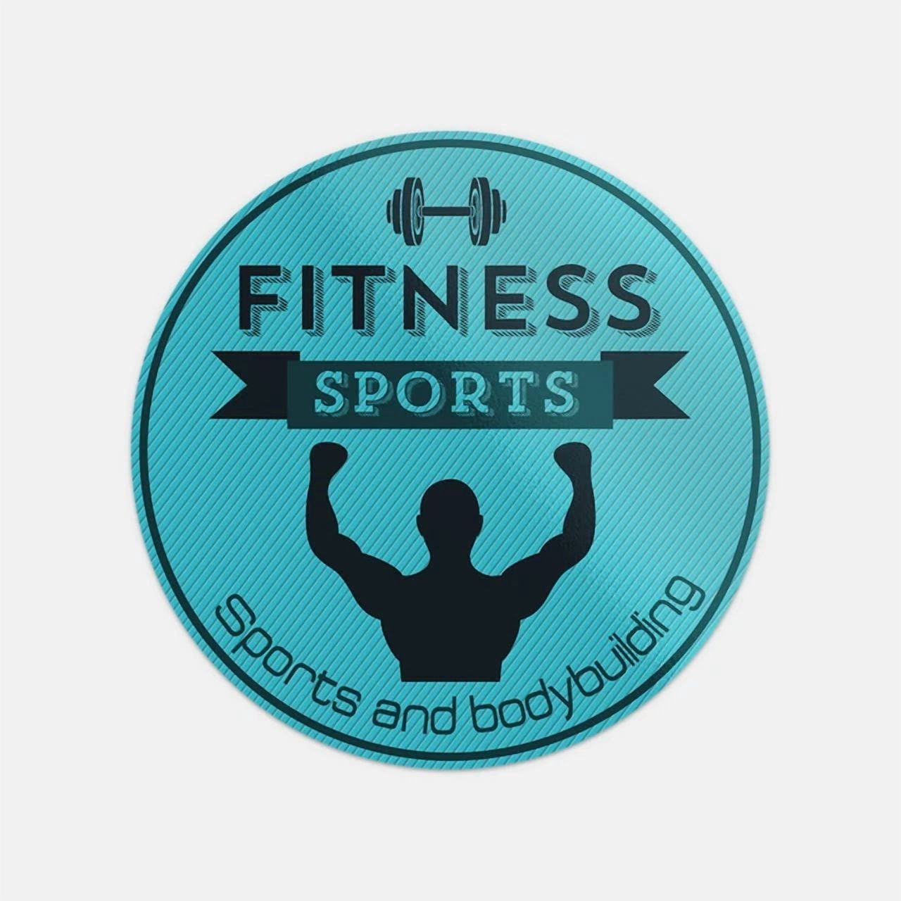 DOPASTICKER Caring Figure Fitness Icon Badge Sport Sticker Decal Phone ...
