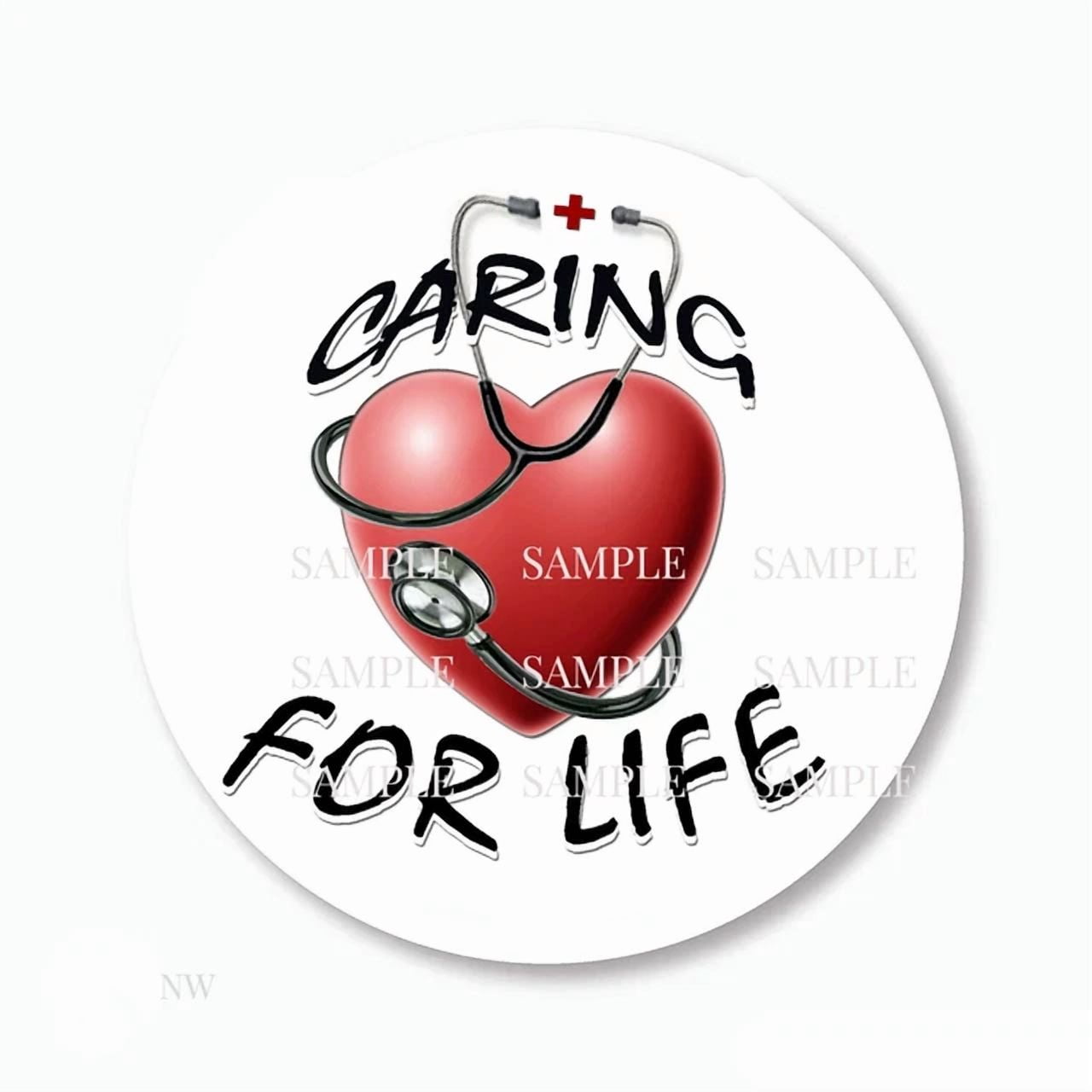 DOPASTICKER Caring For Life Medic Nurse Heart Scrapbook Stickers, Phone ...