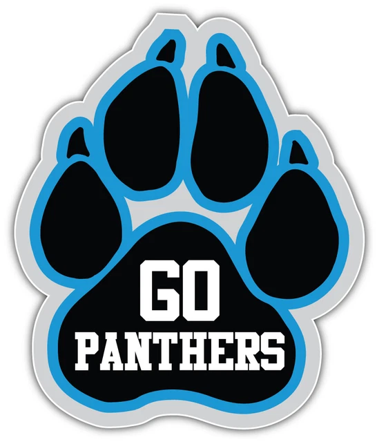 DOPASTICKER Carolina Panthers Paw Sport Car Sticker Phone Water Bottle ...