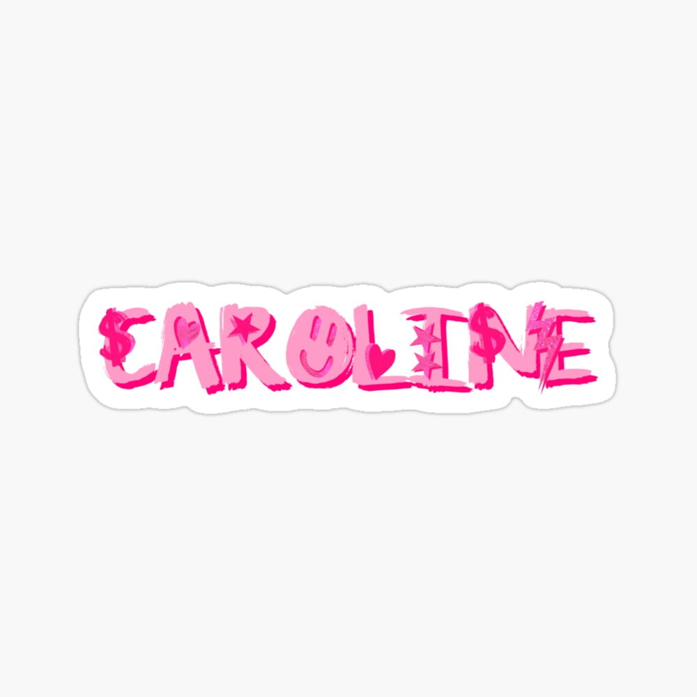 DOPASTICKER Caroline Name - Perfect Birthday Gift Everyone Phone Decal ...