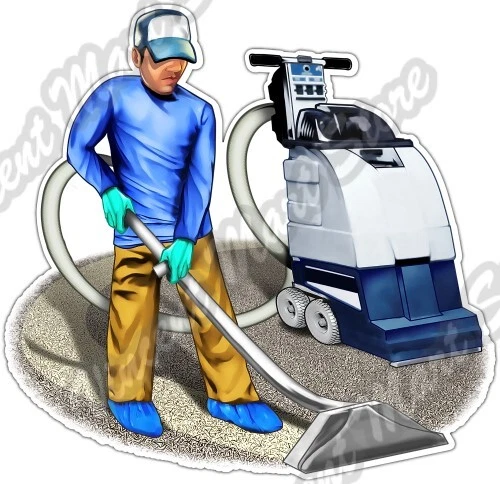 DOPASTICKER Carpet Cleaner Cleaning Housekeeping Car Sticker Decal ...
