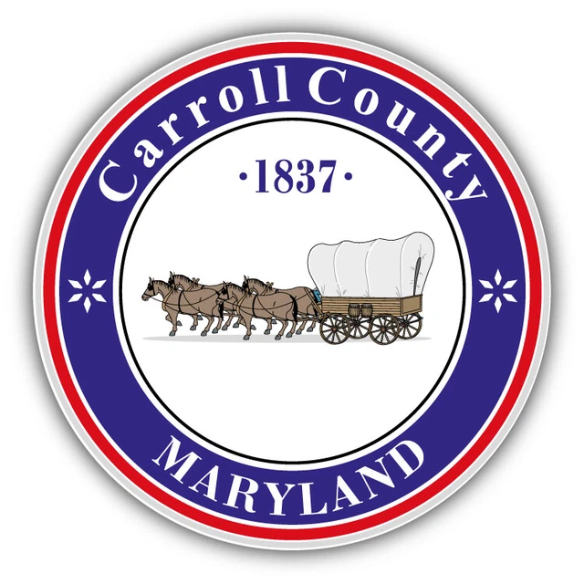 DOPASTICKER Carrol County Seal Sticker Decal Phone Decal Water Bottle ...