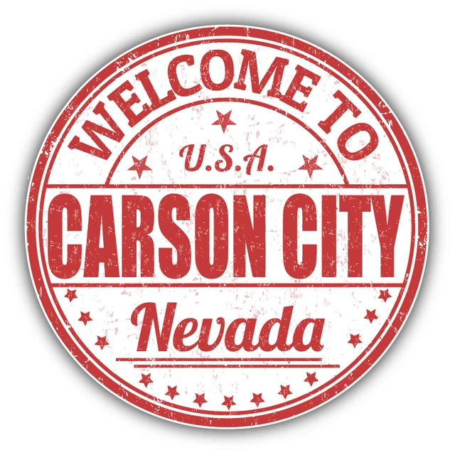 DOPASTICKER Carson City Nevada Usa Grunge Travel Stamp Sticker Decal ...