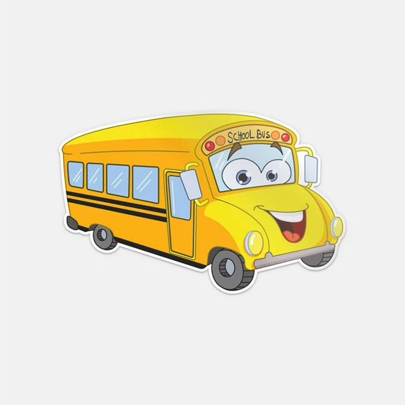 DOPASTICKER Cartoon Bus Sticker Decal Phone Decal Water Bottle Stickers ...