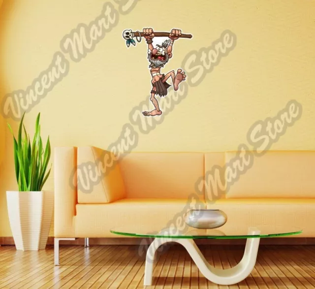 DOPASTICKER Cartoon Caveman Dancing Kids Gift Wall Sticker Room ...