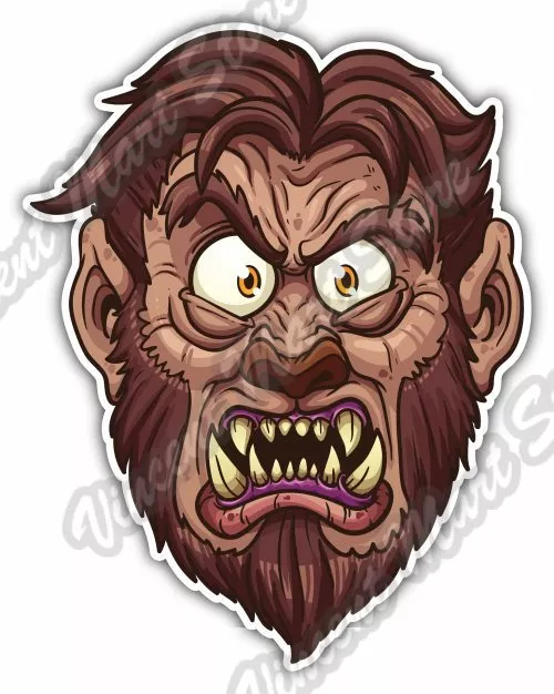 DOPASTICKER Cartoon Caveman Face Stone Age Gift Car Sticker Decal Phone ...
