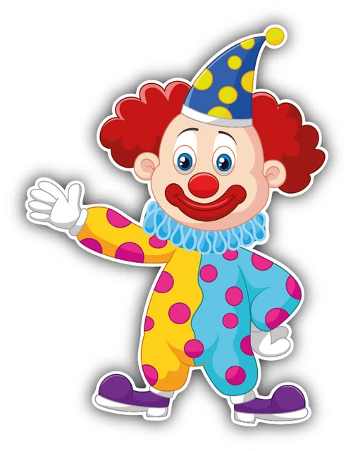 DOPASTICKER Cartoon Clown Car Sticker Phone Decal Water Bottle Stickers ...