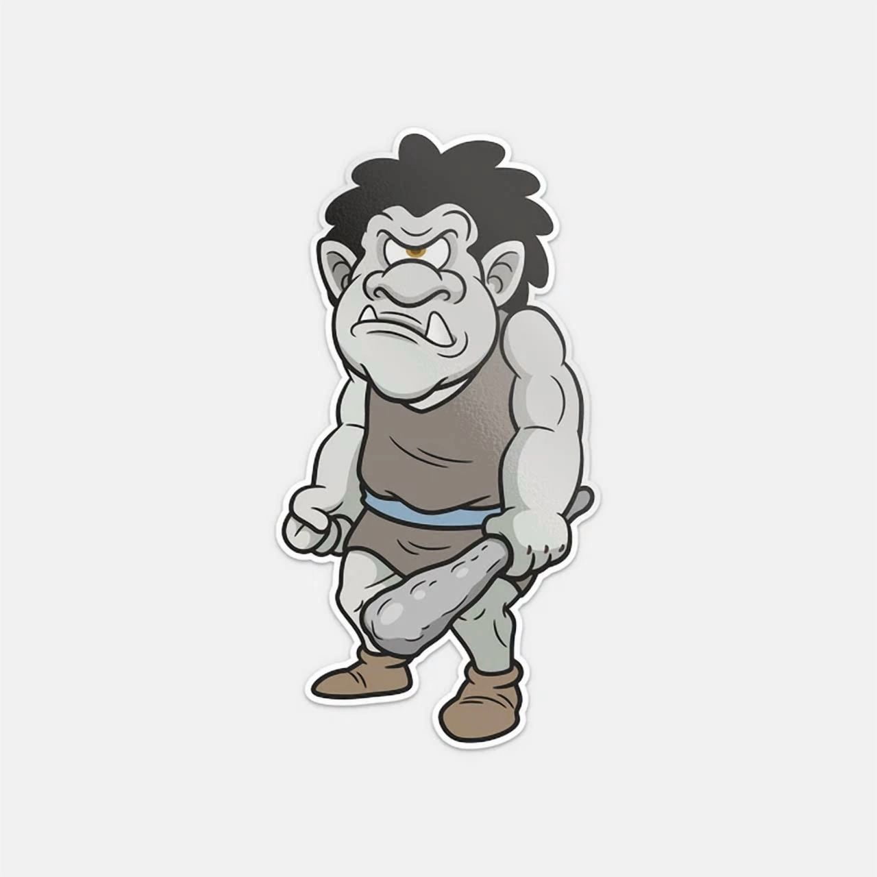 DOPASTICKER Cartoon Giant Cyclops Sticker Decal Phone Decal Water ...