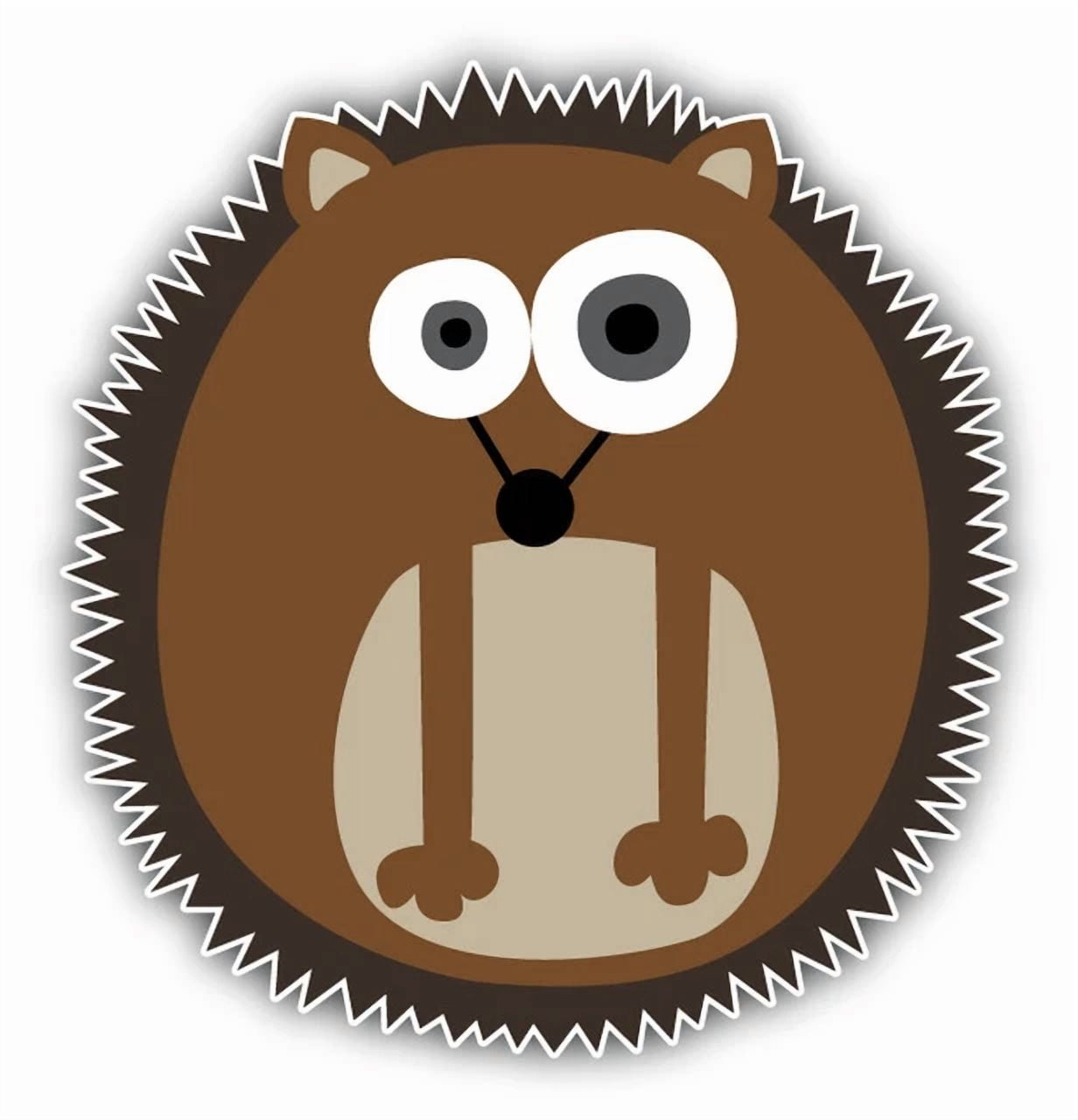 DOPASTICKER Cartoon Hedgehog Car Sticker Phone Water Bottle Stickers ...