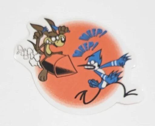 DOPASTICKER Cartoon Network Regular Show Mordecai Cartoon Sticker Phone ...