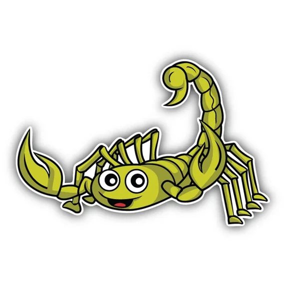 DOPASTICKER Cartoon Scorpio Animal Sticker Decal Phone Decal Water ...
