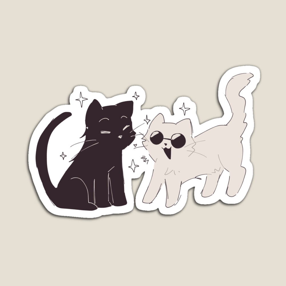 DOPASTICKER Cat G0Jo And Cat Geto Decorative Laptop, Phone Stickers ...