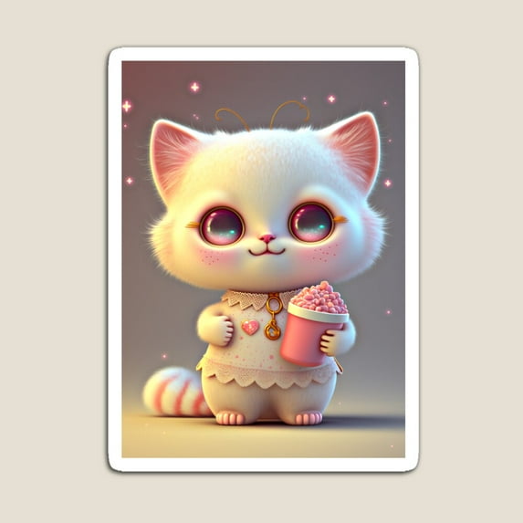 DOPASTICKER Cat Kitty #3 Decorative Laptop, Phone Stickers, Waterproof ...