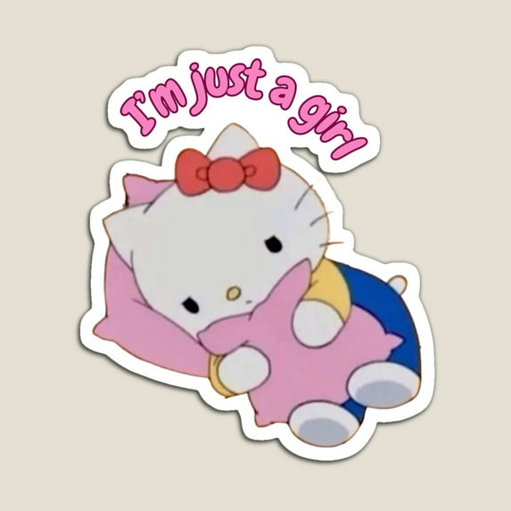 DOPASTICKER Cat Kitty Iã¢Â‚¬Â„¢M Just A Girl Decorative Laptop, Phone ...