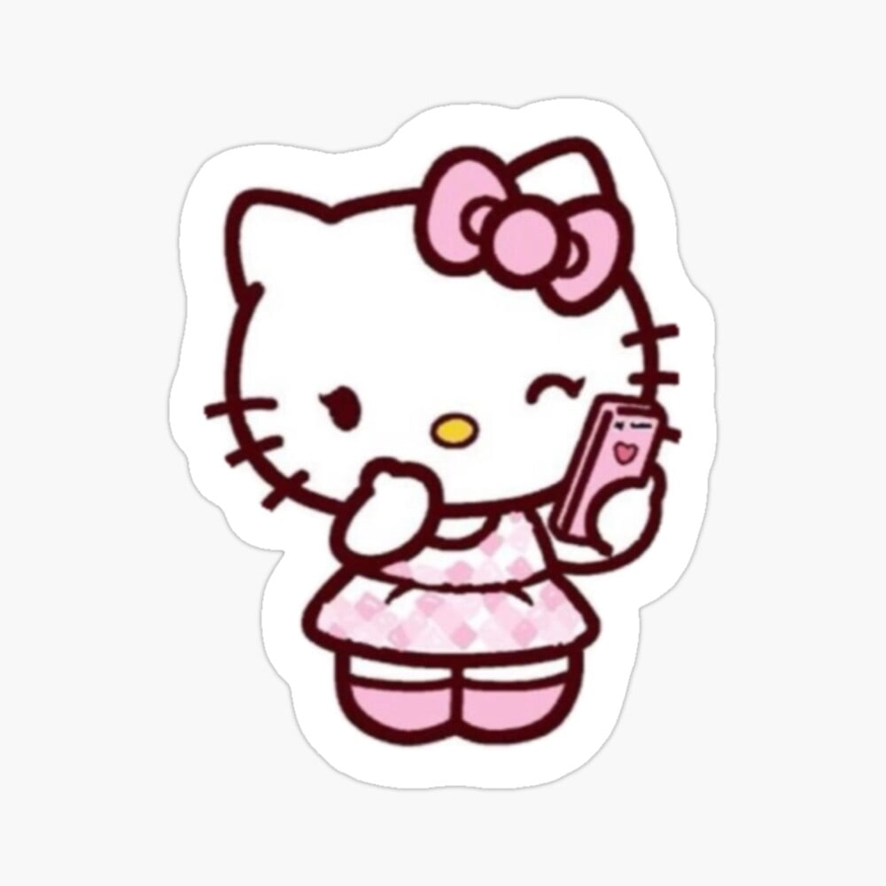 DOPASTICKER Cat Kitty Se.Lfie Decorative Laptop, Phone Stickers ...