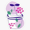 DOPASTICKER Cat Plant Perfect Gift Everyone Phone Decal Water Bottle ...