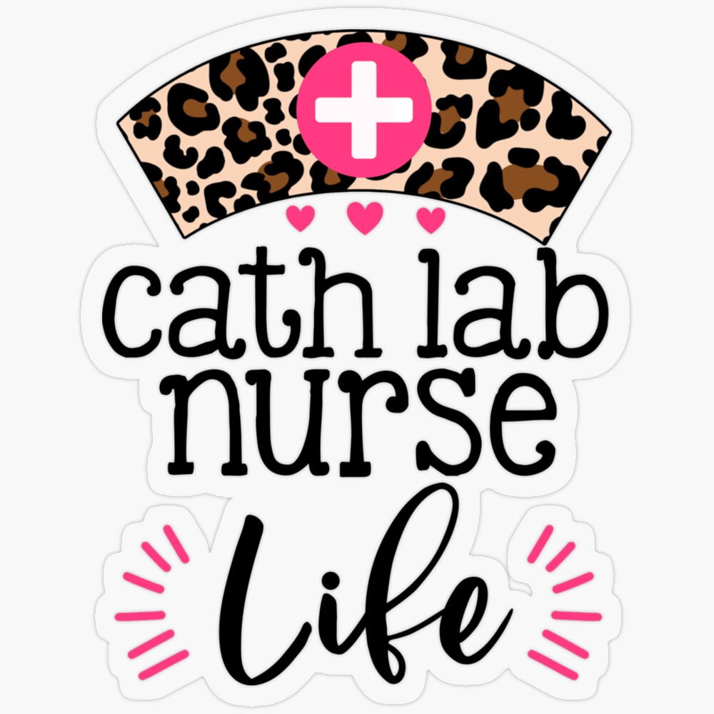 DOPASTICKER Cath Lab Nurse Nursing Gift Rn Medical Stethoscope Heart ...