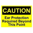 DOPASTICKER Caution Ear Protection Required Osha Sticker Safety Sign ...