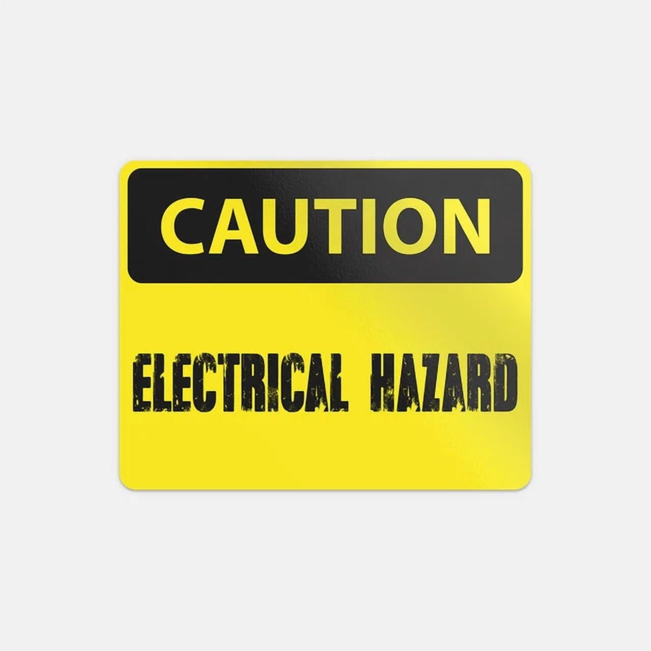 DOPASTICKER Caution Electrical Hazard Sign Sticker Decal Phone Decal ...