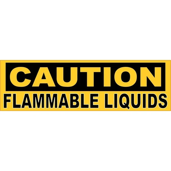 DOPASTICKER Caution Flammable Liquids Sticker Phone Sticker, Latop ...