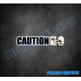 DOPASTICKER Caution K-9 Canine Dog Sticker Laptop Toolbox Sticker Phone ...