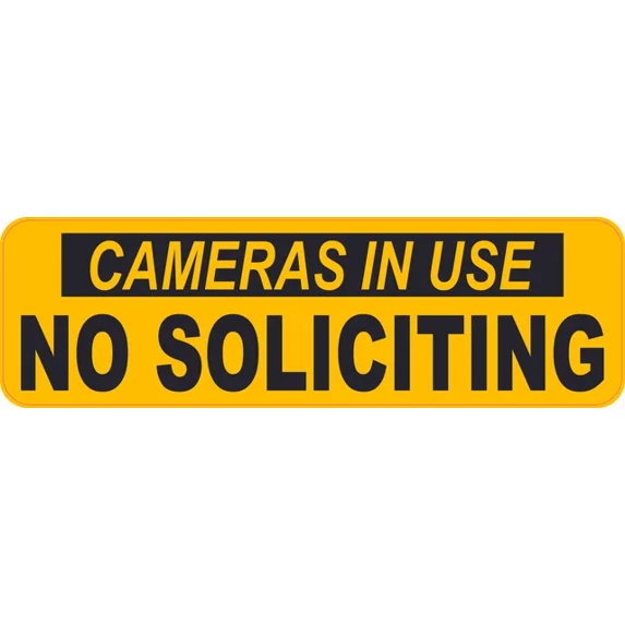 DOPASTICKER Caution No Soliciting Sticker Phone Sticker, Latop Sticker ...