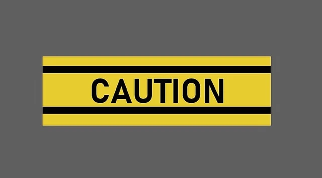 DOPASTICKER Caution Sticker Warning Strip Work Sticker Phone Sticker ...