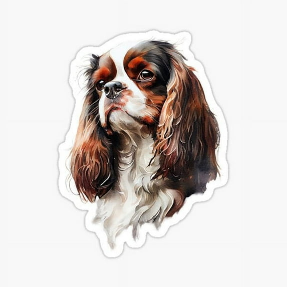 DOPASTICKER Cavalier King Charles Spaniel Sticker Phone Decal Water ...