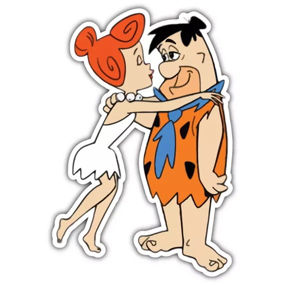DOPASTICKER Caveman Couple Car Bumper Sticker Decal Gift You ...