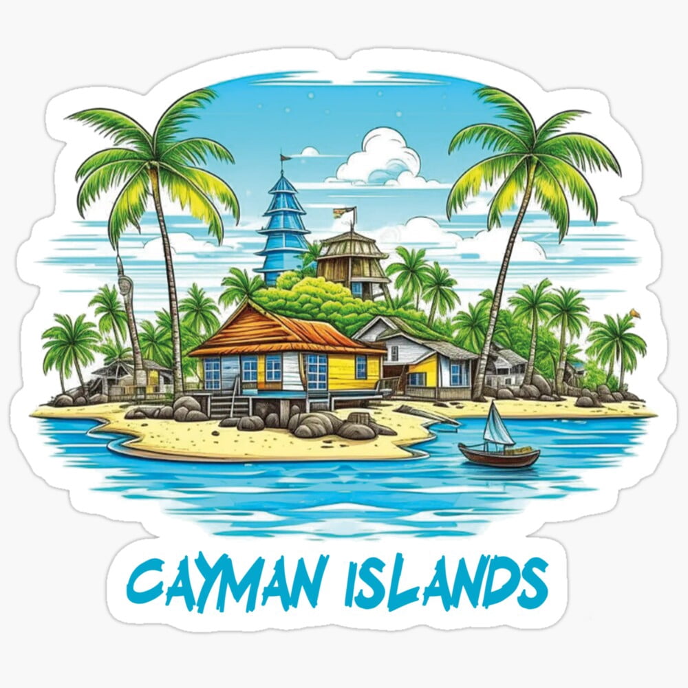DOPASTICKER Cayman Islands Sticker, Decorate Laptops, Water Bottles ...