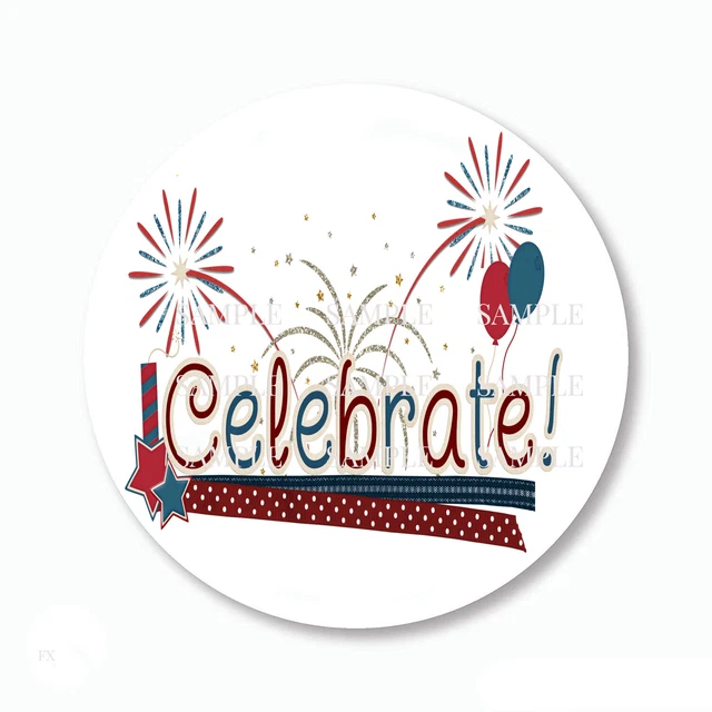 DOPASTICKER Celebrate 4Th Of July Fireworks Stickers Fourth Of July ...