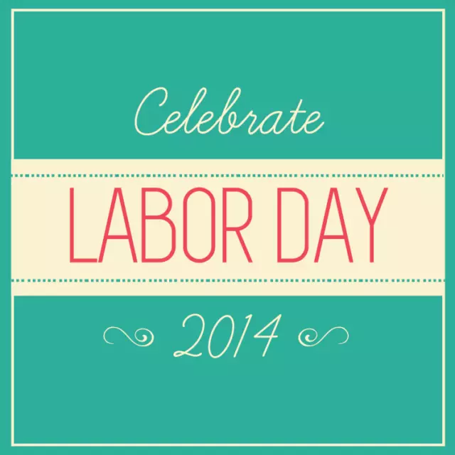 DOPASTICKER Celebrate Labor Day 2014 Pure Green Car Sticker Phone Water ...