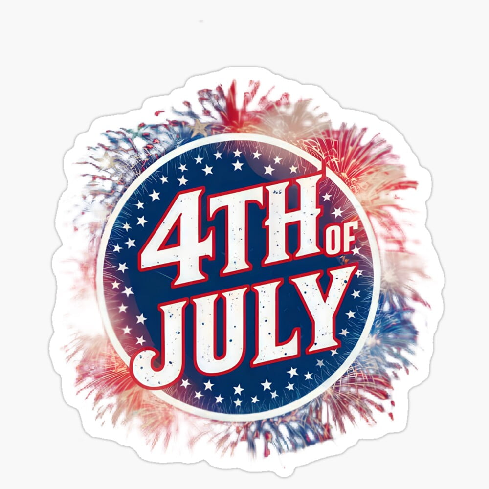 DOPASTICKER Celebrating Independence Day Sticker Fourth Of July Sticker ...