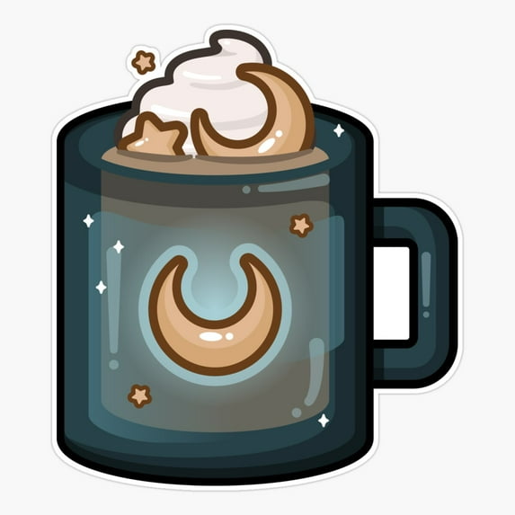 DOPASTICKER Celestial Cafe Au Lait Sticker, Phone Sticker Car Sticker ...