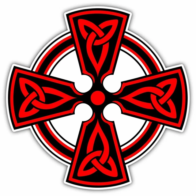 DOPASTICKER Celtic Cross Ireland Irish Car Window Sticker Decal Phone ...